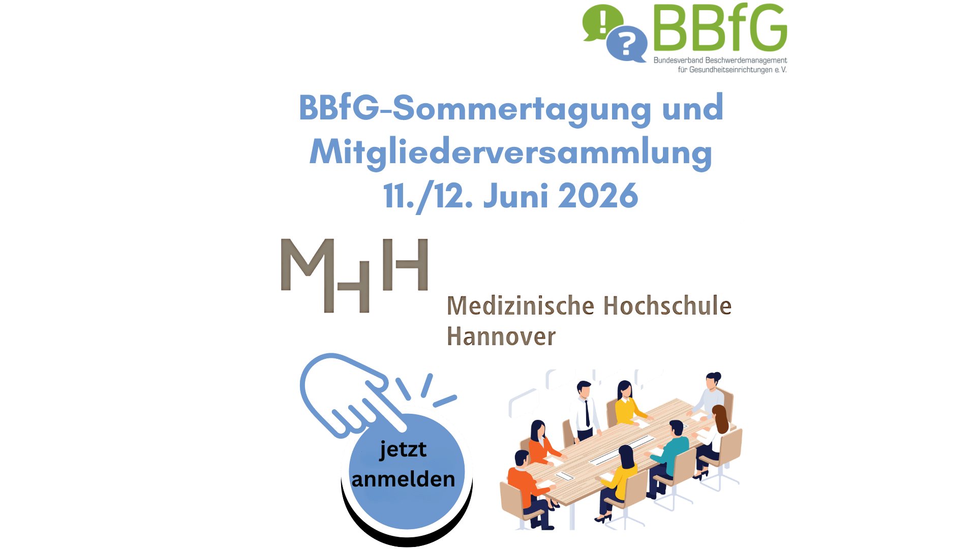 BBfG-Sommertagung und Mitgliederversammlung am 11./12. Juni 2026 an der ...